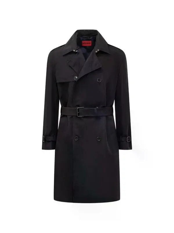 BOSS Cotton-blend Gabardine Trench Coat