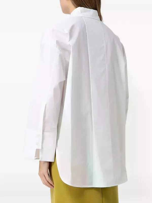MEIMEIJ Oversized-cuff Concealed-front Shirt