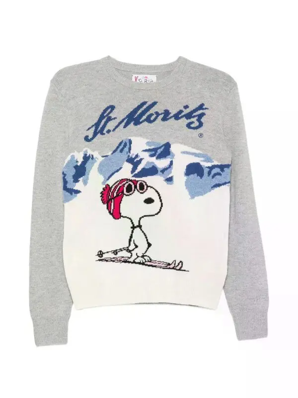 MC2 SAINT BARTH X Peanuts New Queen C Intarsia-knit Sweater