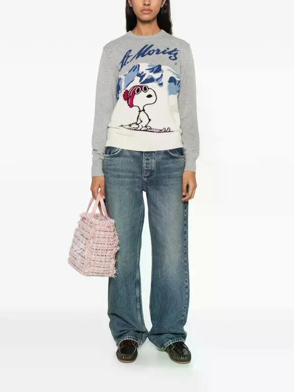MC2 SAINT BARTH X Peanuts New Queen C Intarsia-knit Sweater