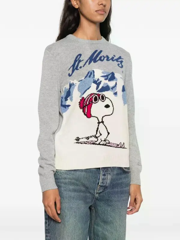MC2 SAINT BARTH X Peanuts New Queen C Intarsia-knit Sweater