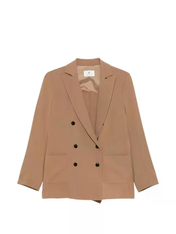 MY MYTHS Patch-pocket Double-breasted Blazer