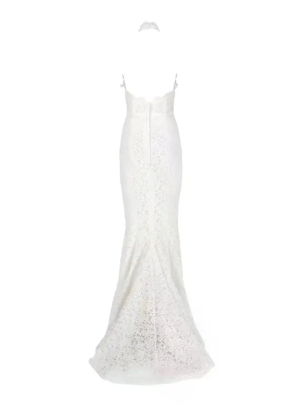 MARCO GABRIELLI ATELIER Lace Halterneck Dress
