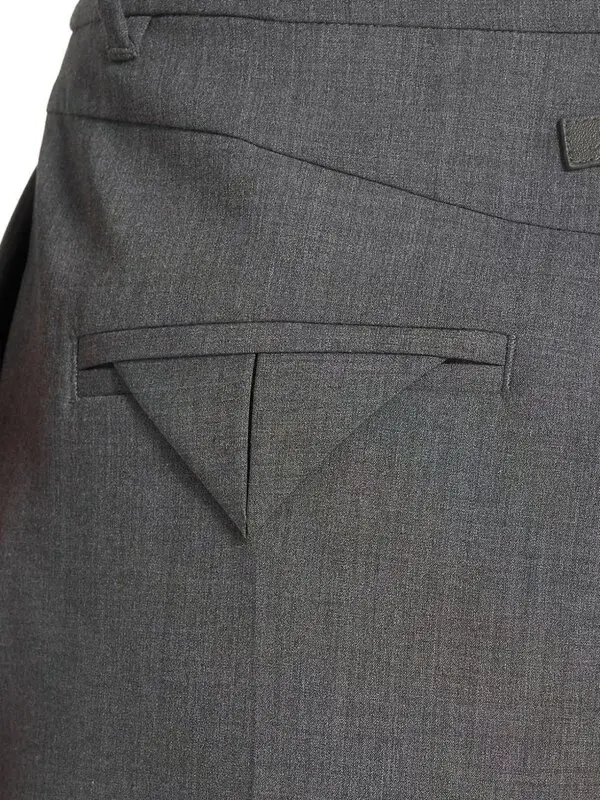 Manière De Voir Julie In Tailored Twin Pleat Wool-blend Trousers