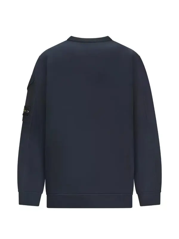 Stone Island 6100015 Brushed Organic Cotton Fleece Sweatshirt