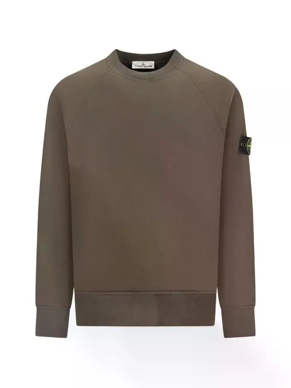 Stone Island 610008 Organic Cotton Fleece Sweatshirt