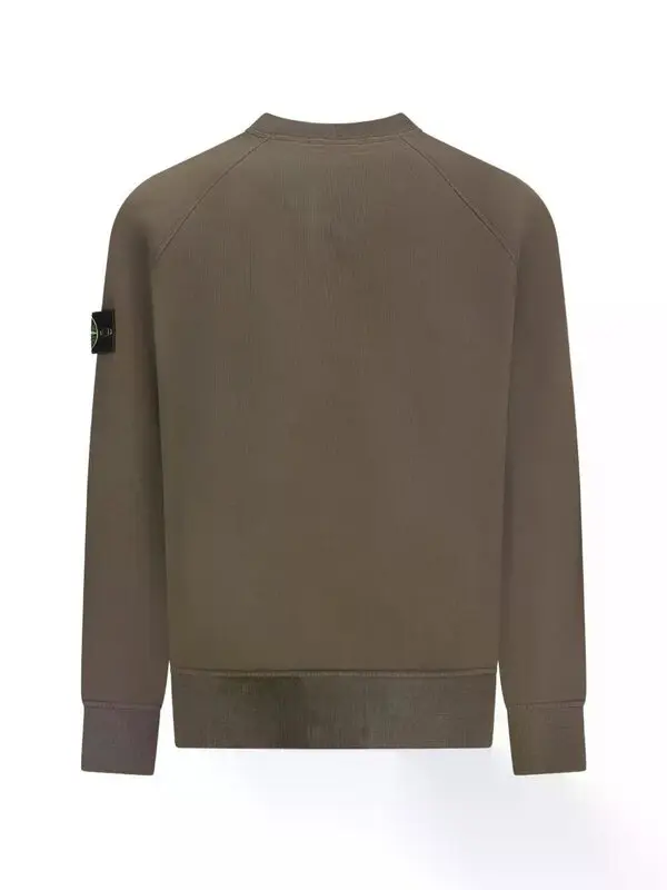 Stone Island 610008 Organic Cotton Fleece Sweatshirt