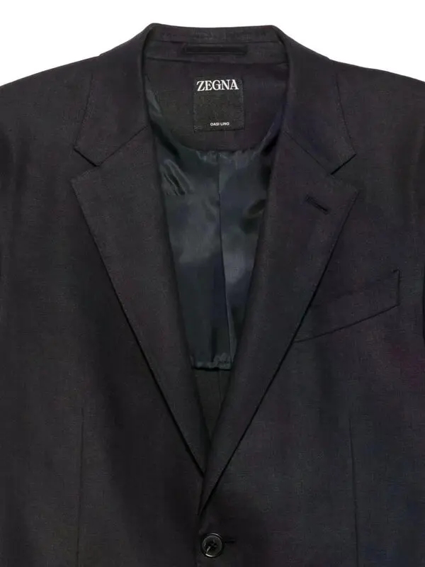 Zegna Oasi Lino Single-breasted Jacket