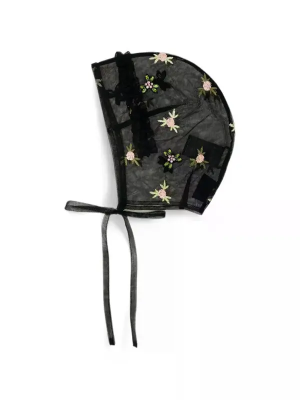 Simone Rocha Embroidered Bonnet