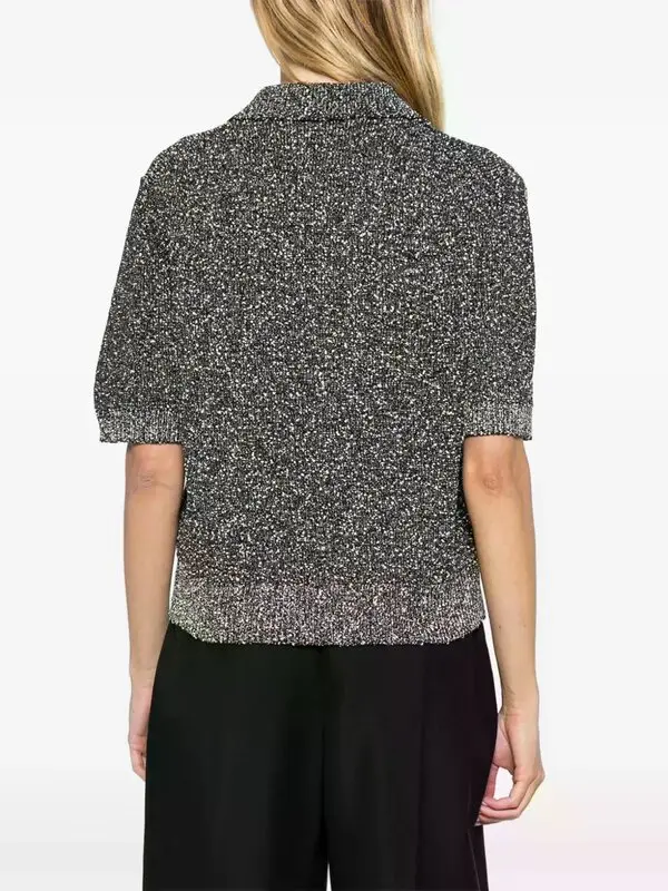 RÓHE Bi-colour Knitted Polo Shirt