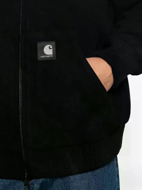 Carhartt Work In Progress Atoka Logo-patch Zip-up Jacket
