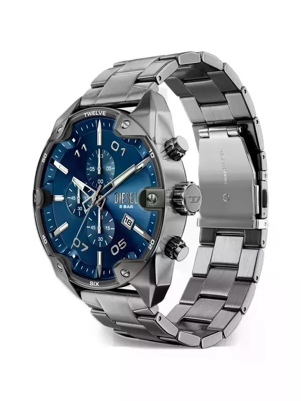 DIESEL® Spiked Gunmetal Stainless Steel Watch