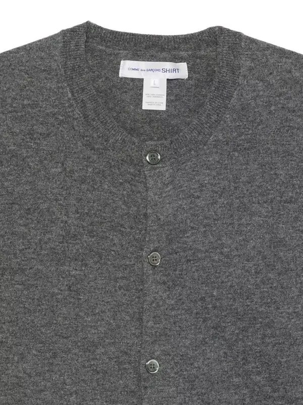 Comme Des Garçons Button-up Knitted Cardigan