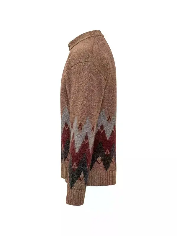 AMARANTO Long-sleeve Button-up Cardigan