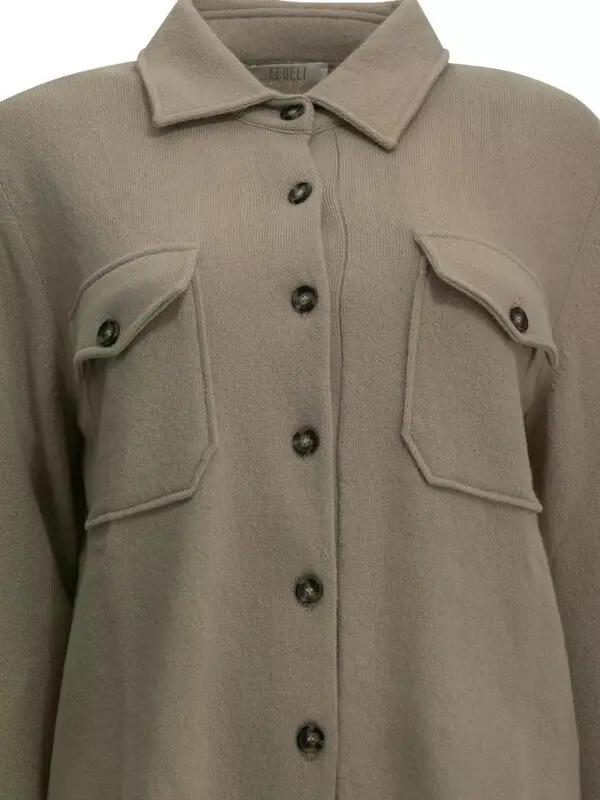 Fedeli Corviglia Button-up Pocket-detail Overshirt