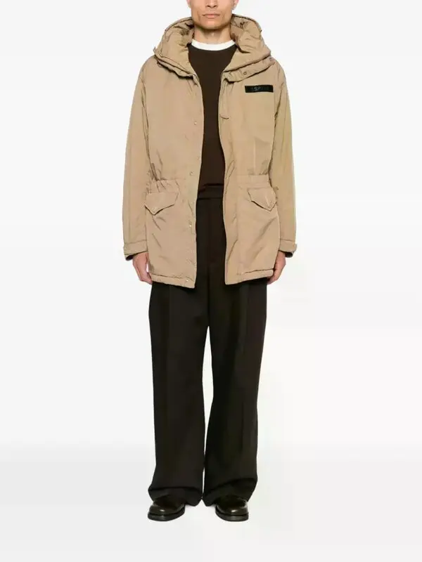 Aspesi Zip-up Parka - Neutrals