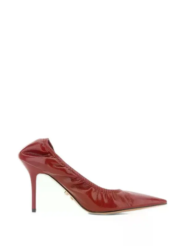 TWENTY FOURHAITCH Vanta Ruched Pumps - Red