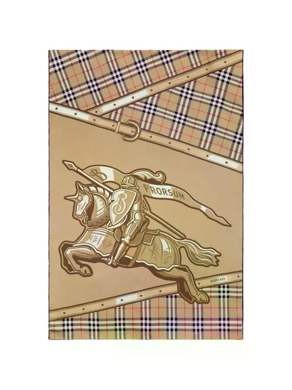 Burberry Knight Graphic Silk Scarf