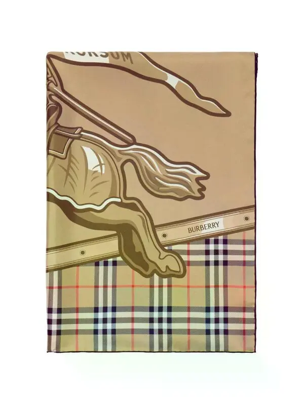 Burberry Knight Graphic Silk Scarf