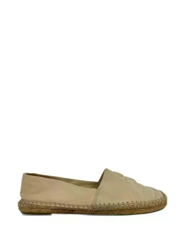 Tory Burch Logo-embossed Flat Espadrilles - Neutrals