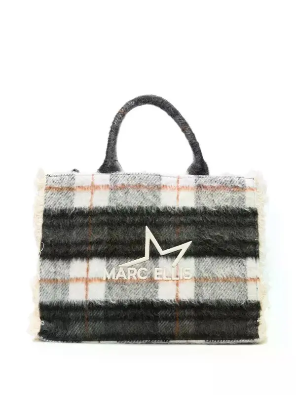 MARC ELLIS L Buby Plaid Tote Bag
