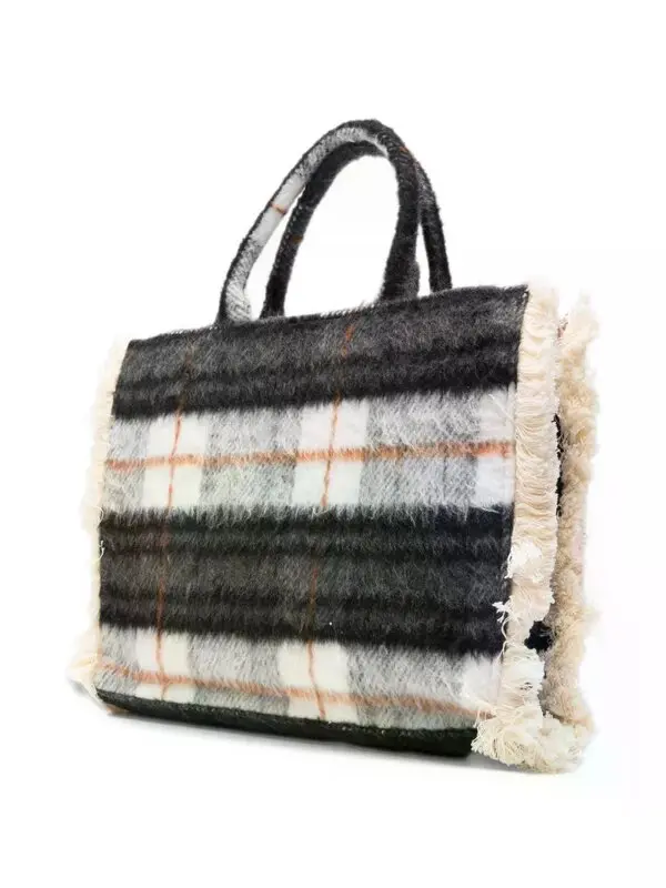 MARC ELLIS L Buby Plaid Tote Bag