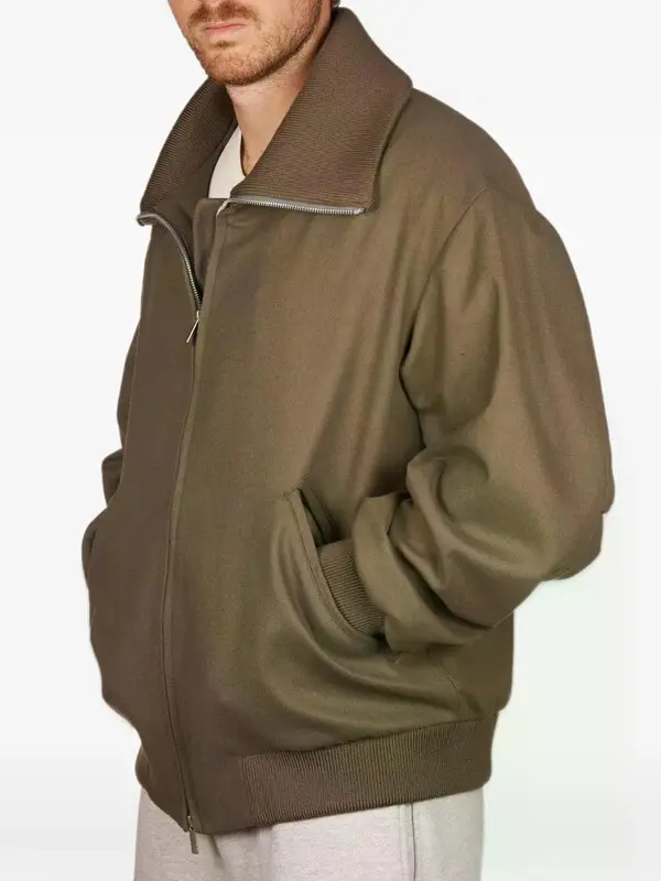HEVO High-neck Zip-up Bomber Jacket
