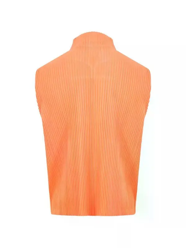 Issey Miyake Pleated Zip-up Vest