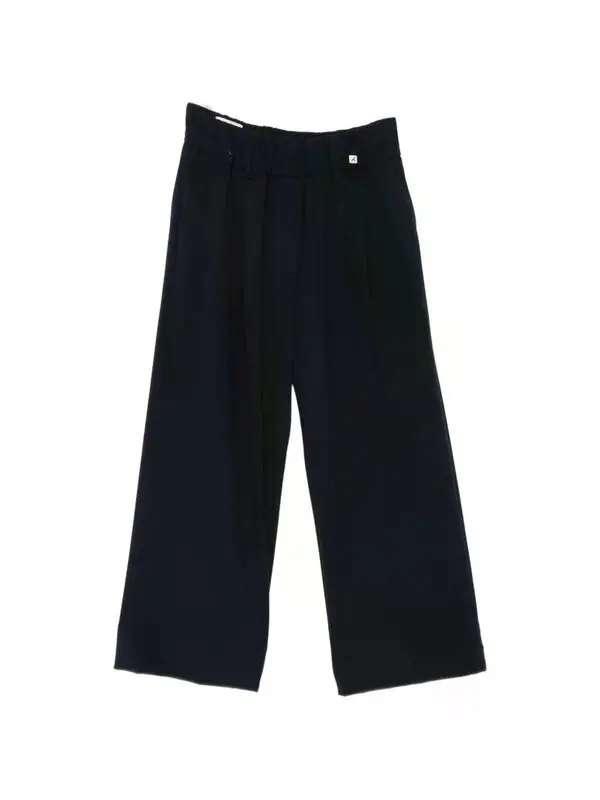 MY MYTHS Elasticated-waistband Cropped Trousers
