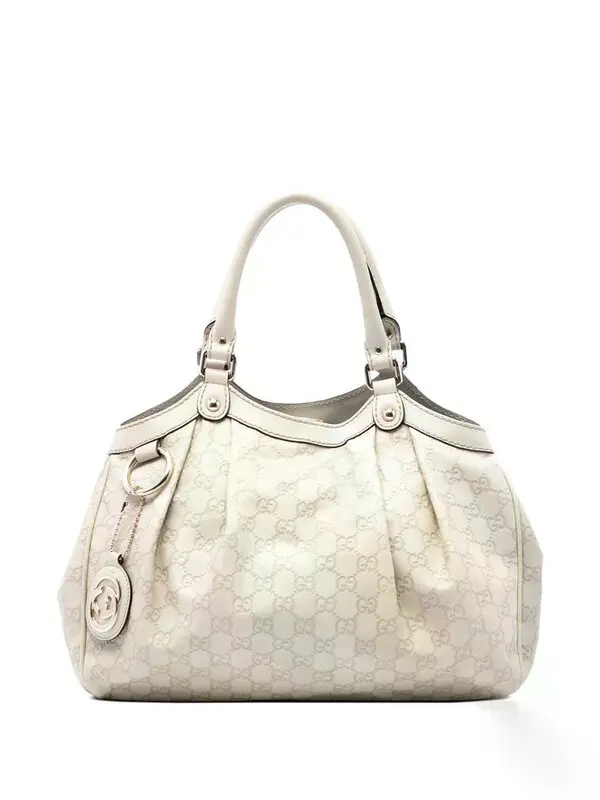 Gucci 2016-2026 Medium Guccissima Sukey Tote Bag - White