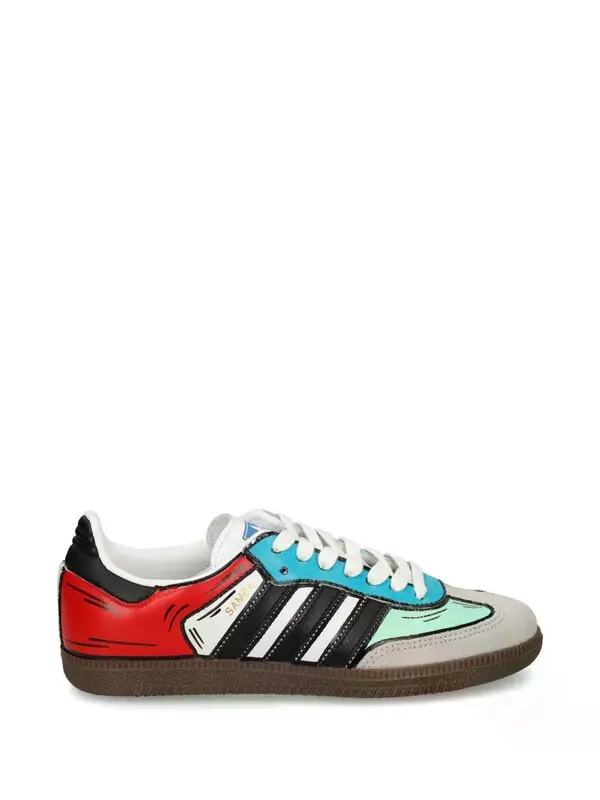 SEDDYS Samba Comic-print Sneakers - White