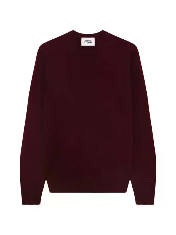 Alpha Studio Crew-neck Merino Wool Sweater