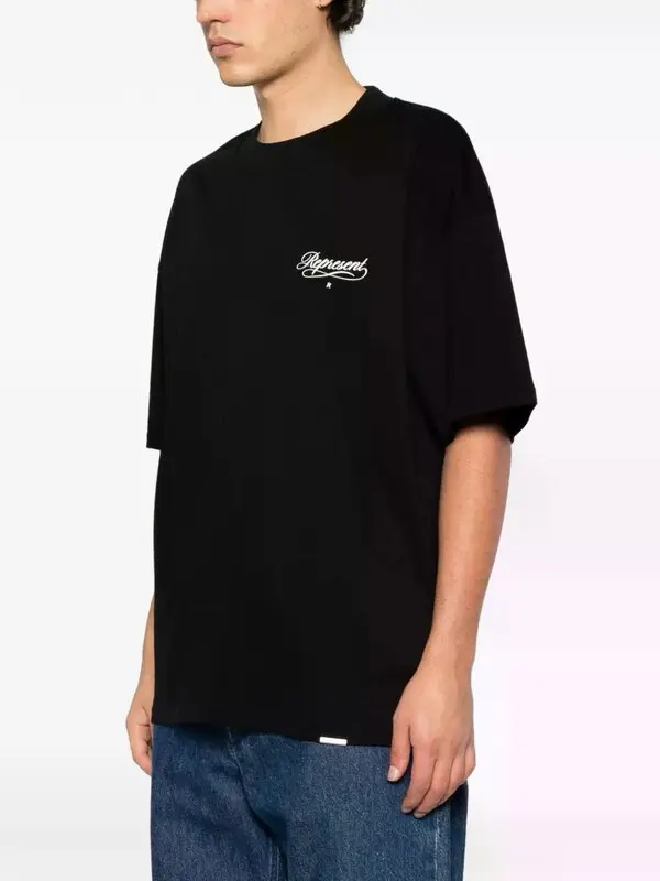 REPRESENT Logo-print Cotton T-shirt