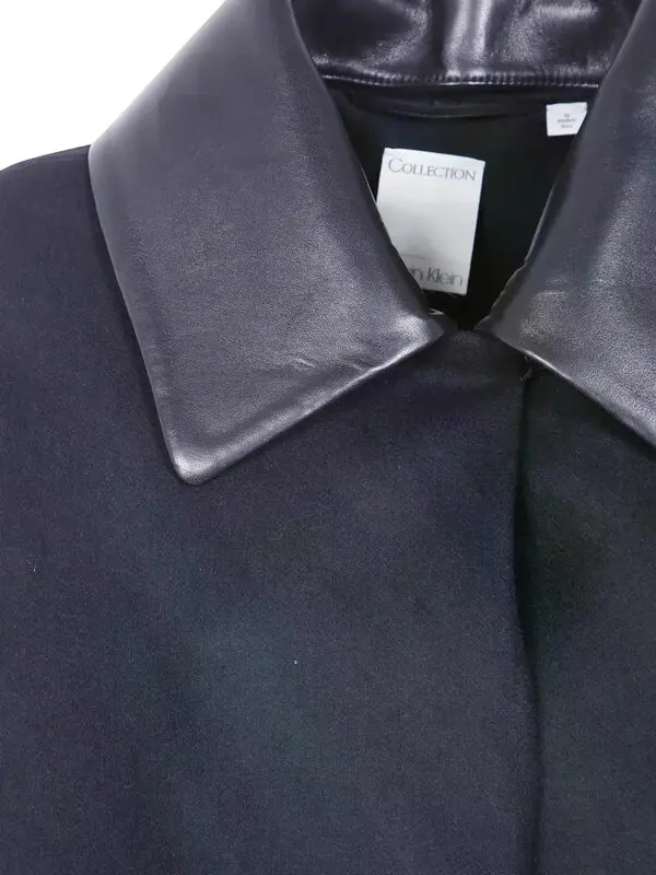 Calvin Klein Oksana Leather-collar Trench Coat