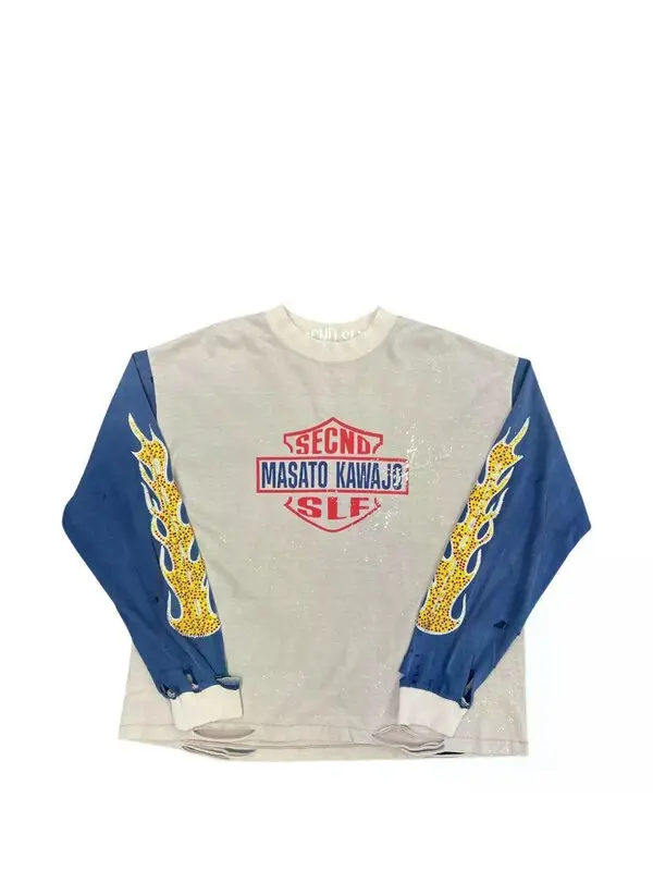 SECND SLF X Masato Kawajo Firestorm Long-sleeve T-shirt