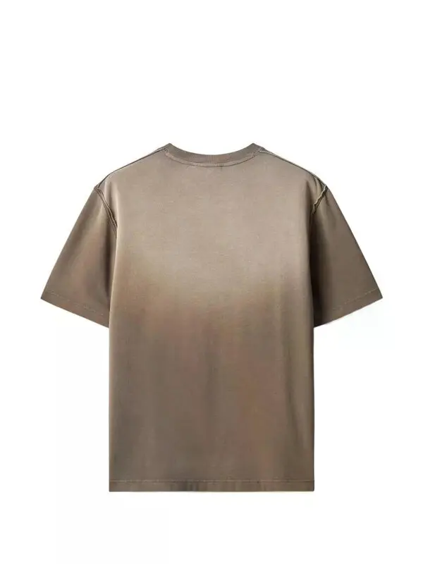 Maison Kitsuné Logo-print Faded-effect T-shirt