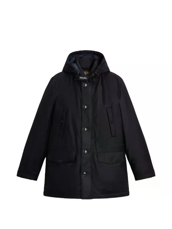 Woolrich Hooded Button-fastening Coat