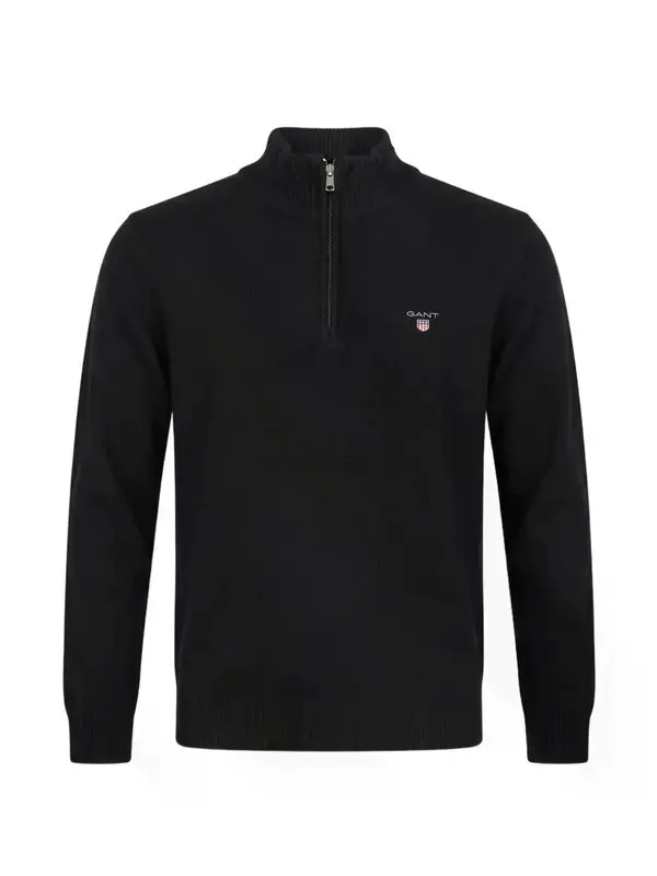 Gant Quarter-zip Logo-embroidered Sweater