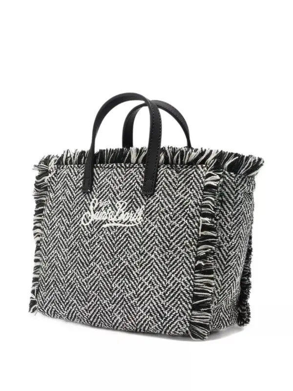 MC2 SAINT BARTH Mini Vanity Herringbone Tote Bag