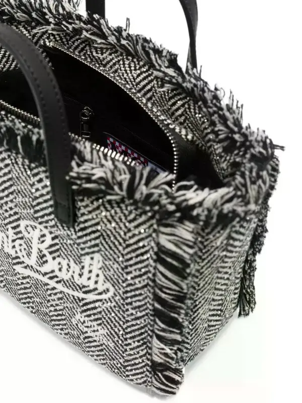 MC2 SAINT BARTH Mini Vanity Herringbone Tote Bag