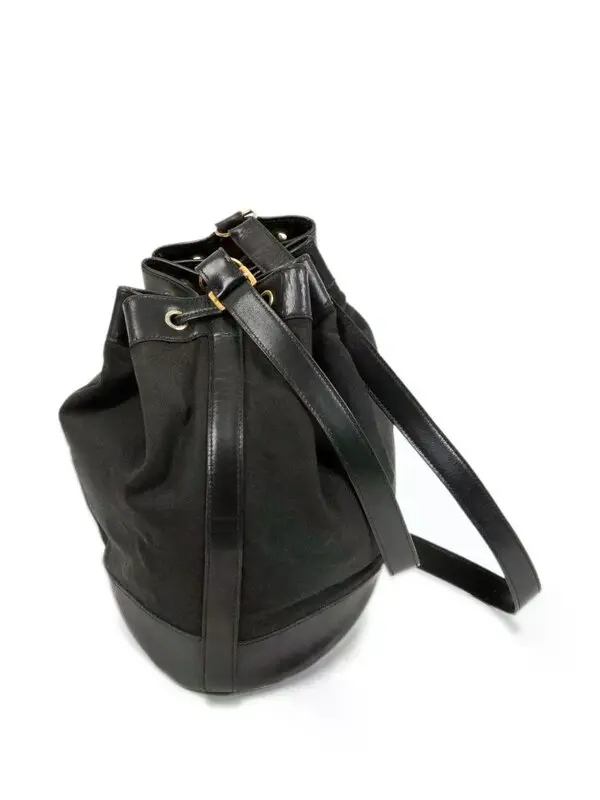 Hermès 1980s Gm Market Leather-trim Bucket Bag