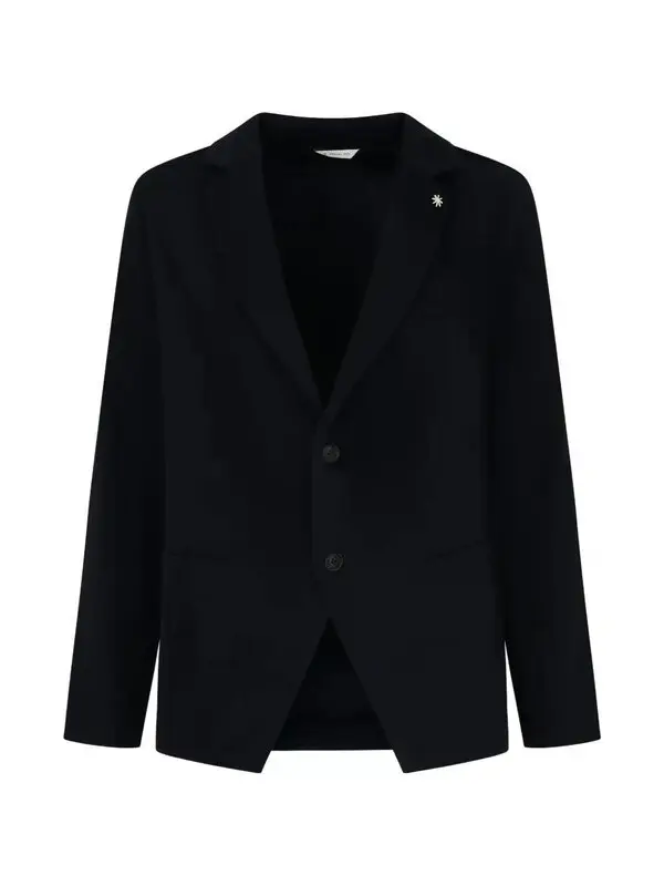 MANUEL RITZ Logo-pin Single-breasted Blazer
