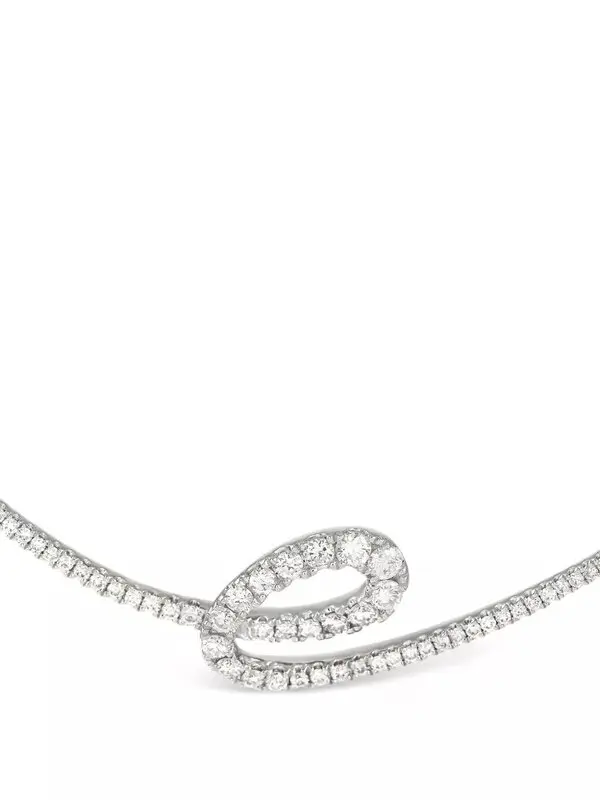 LB EXCLUSIVE 18k White Gold Charm Diamond Necklace