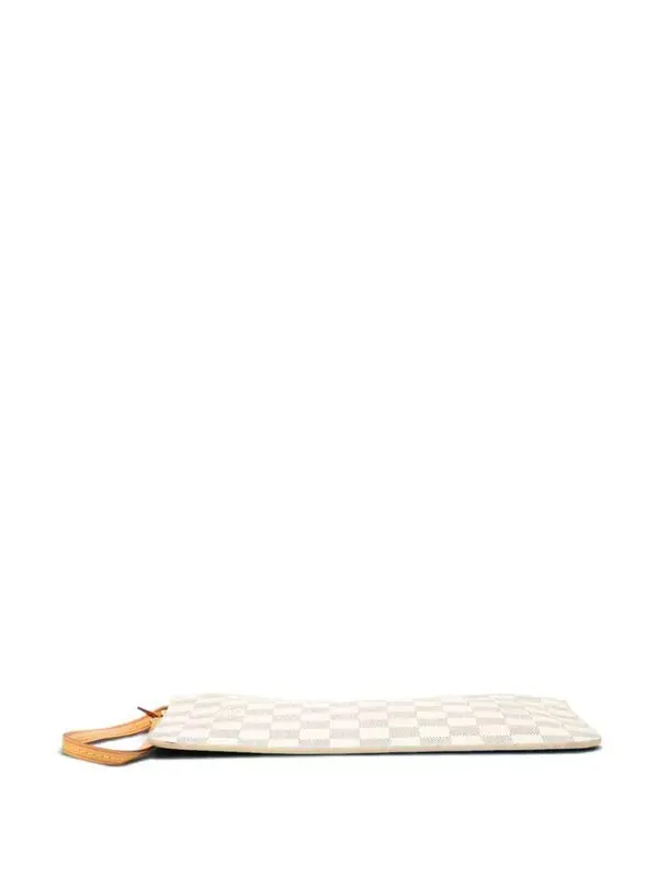 LOUIS VUITTON 2016 Damier Azur Neverfull Pochette Pouch