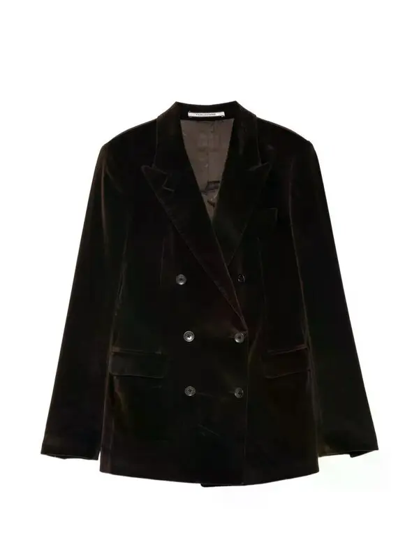 Tagliatore Double-breasted Velvet Blazer