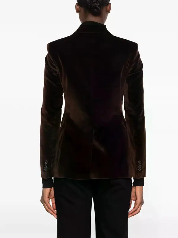Tagliatore Double-breasted Velvet Blazer