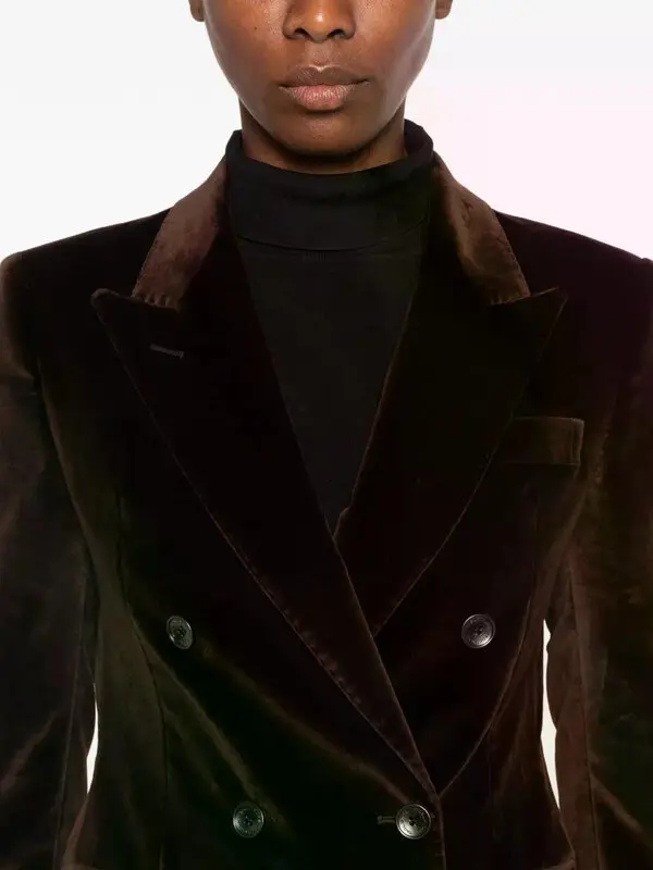 Tagliatore Double-breasted Velvet Blazer
