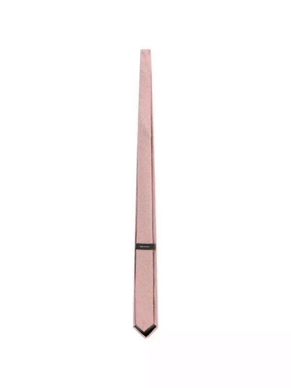 BOSS Silk-blend Tie With Jacquard-pattern - Pink