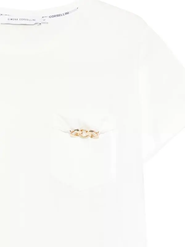 SIMONA CORSELLINI Chain Link-detail T-shirt