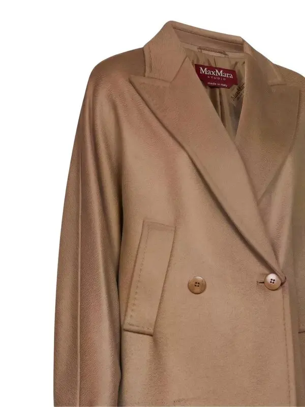Max Mara Double-breasted Peak-lapel Coat